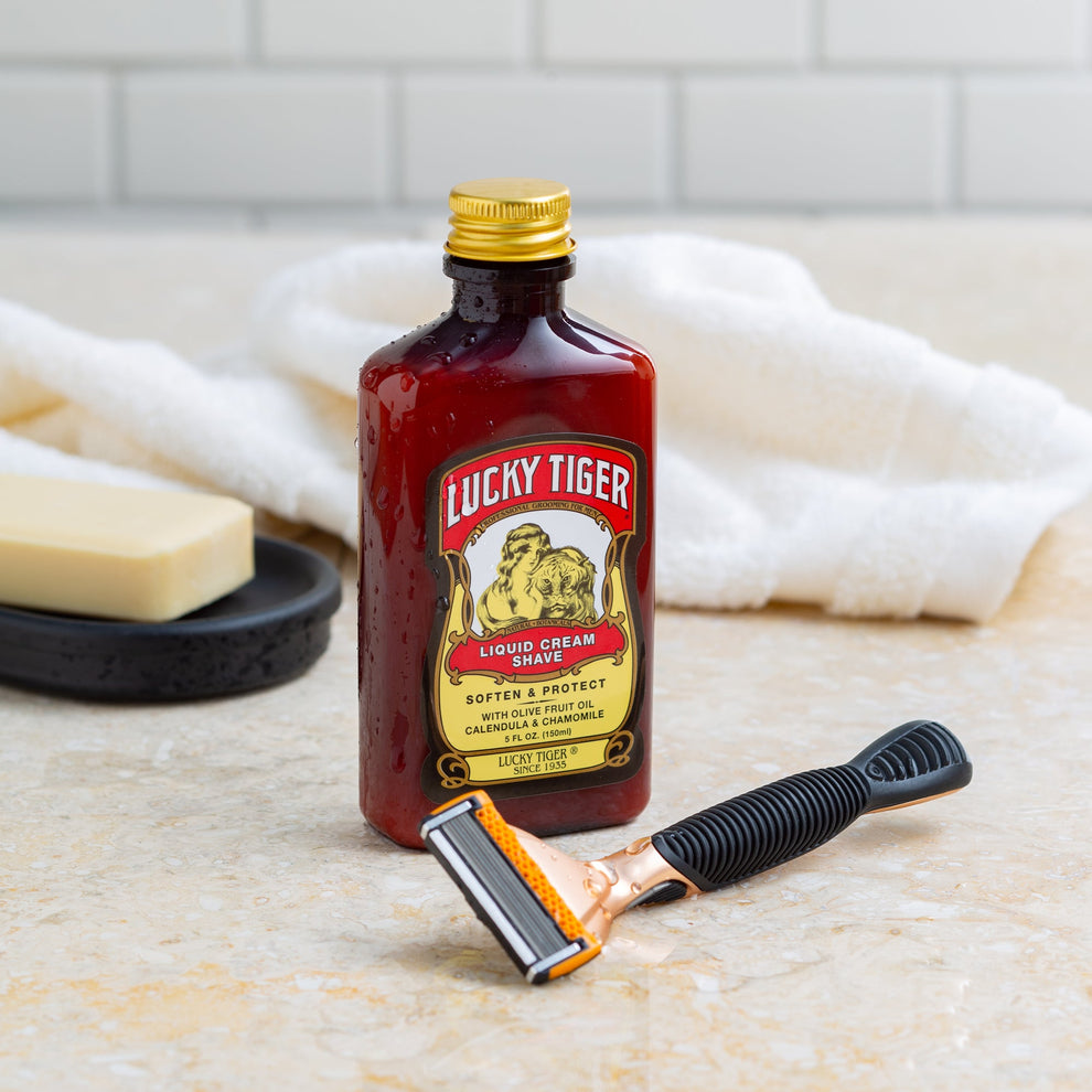 Liquid Cream Shave | Lucky Tiger Shaving – King Research